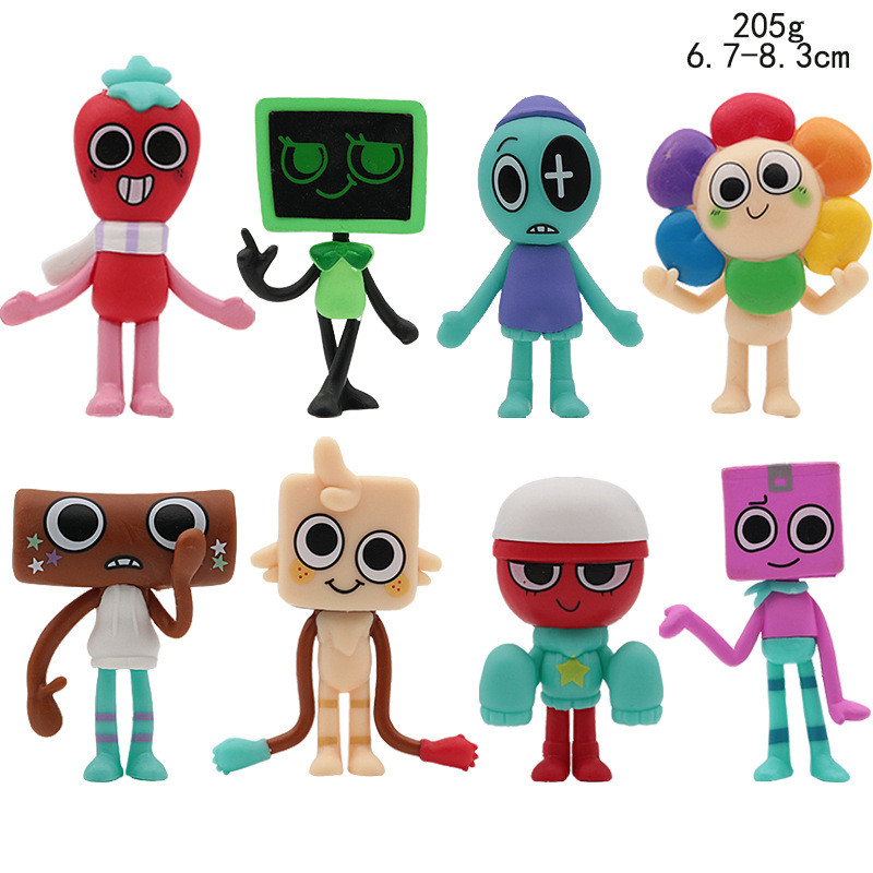 8Pcs/Set Dandy's World PVC Action Figure Toy Cartoon Dandy World Horror ...