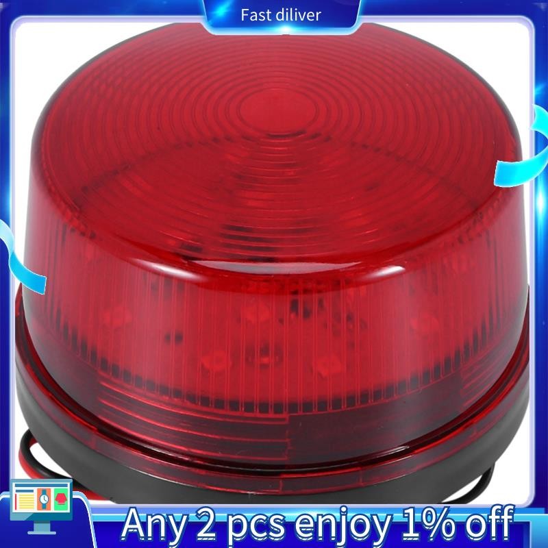 12v Alarm Led Flashing Strobe Light for Home Security Alarm System Red ...