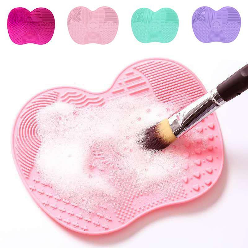 Washing Brush Gel Cleaning Mat Silicone Brush Pad Makeup Brush Cleaner ...