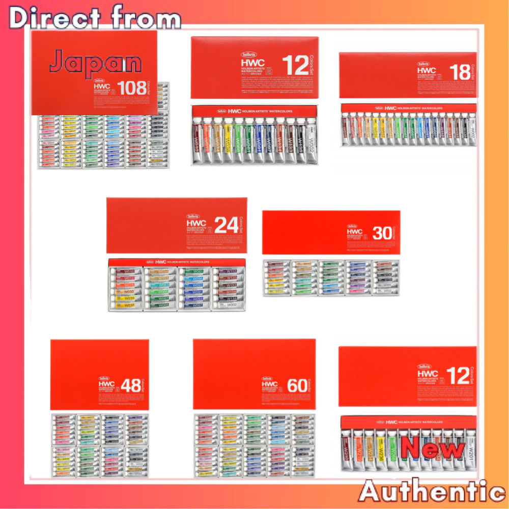 Holbein transparent watercolor paint 24 color set 5ml (No. 2) W405 ...