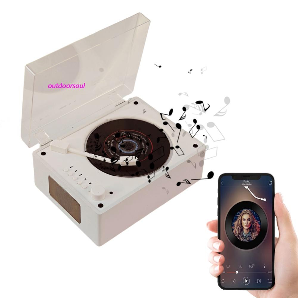 Retro CD Player Bluetooth Desktop CD Music Player Support USB/Headphone ...