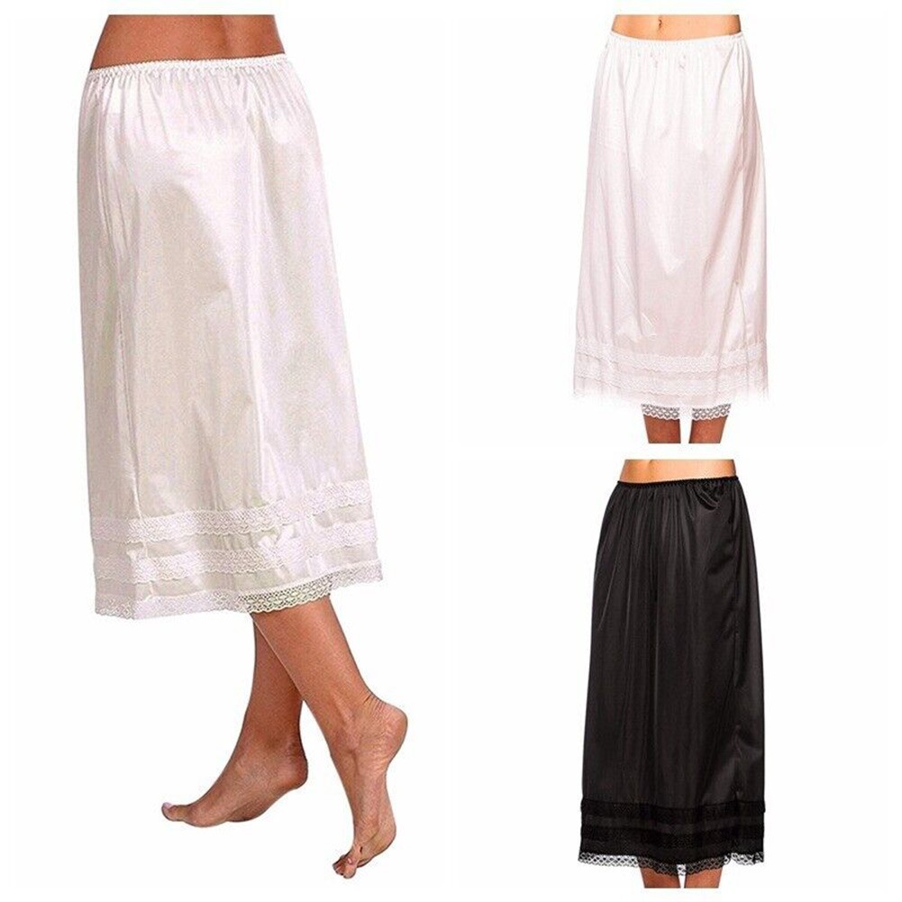 ⭐ Fast Shipping⭐ Women Half Slip Anti Static Long Skirt Underskirt ...