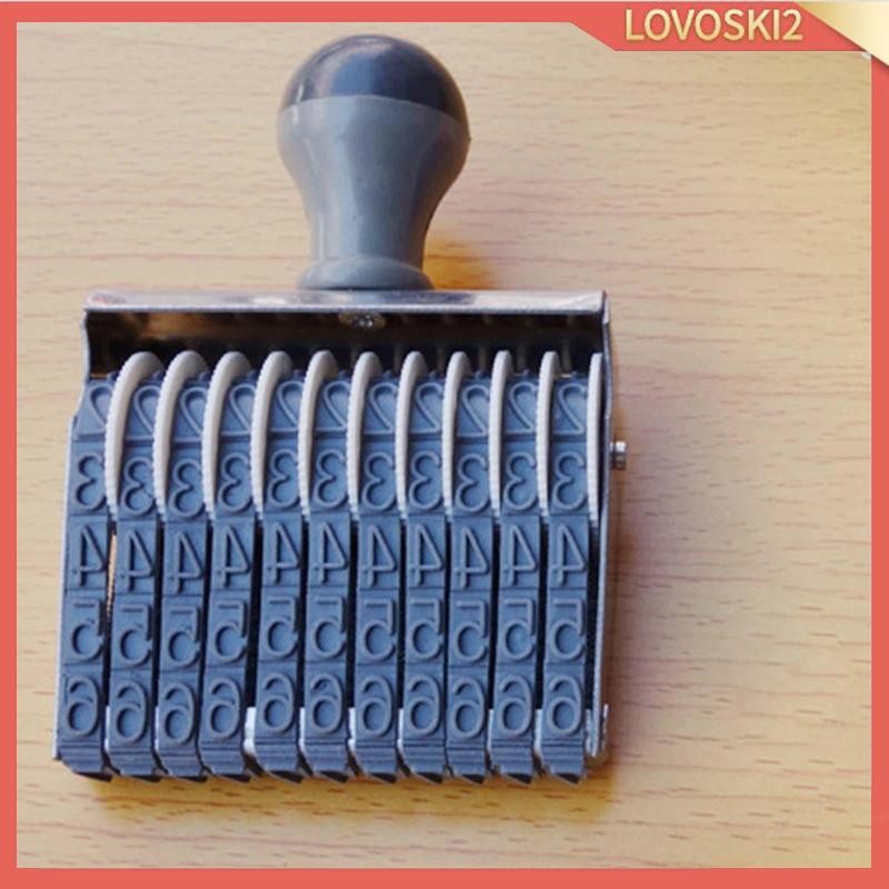 [Lovoski2] Rubber Number Stamp Roller Date Stamp 11 Digit Symbol ...