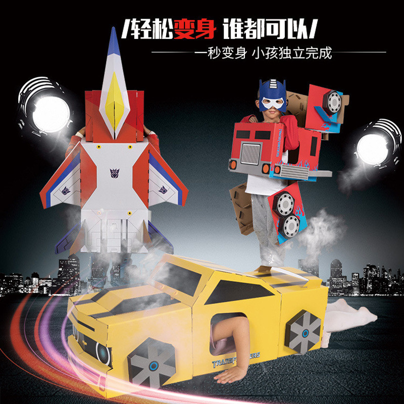 In Stock Carton Wearable Transformers Optimus Prime Bumblebee ...