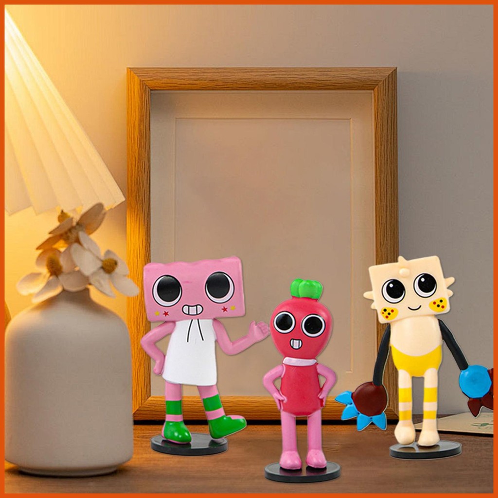 For Dandy's World Game Doll Sculpture Posable Cartoon Character ...