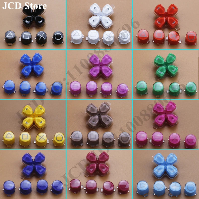 KL For PS5 Controller Gamepad D-Pad A B X Y Cross Crystal Button ...