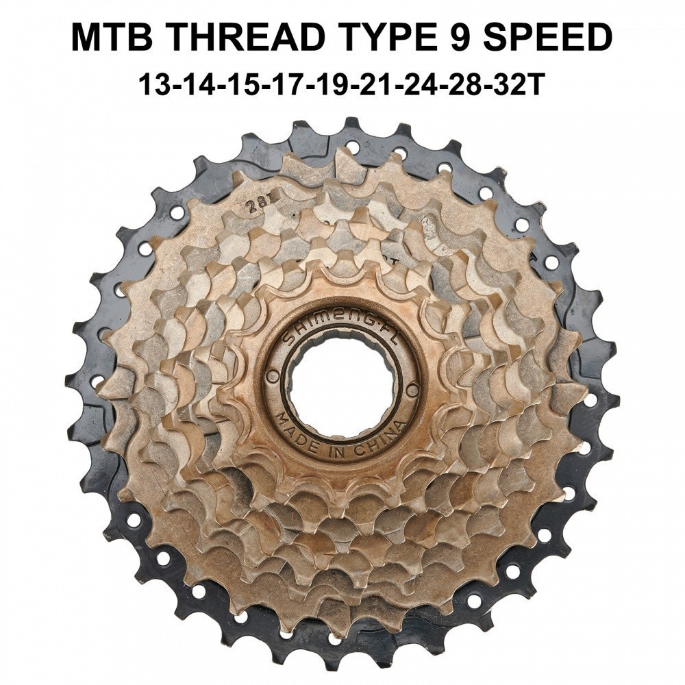 SR AM Shimano Sunrace Compatible 9 SPEED Thread Type Sprocket for ...