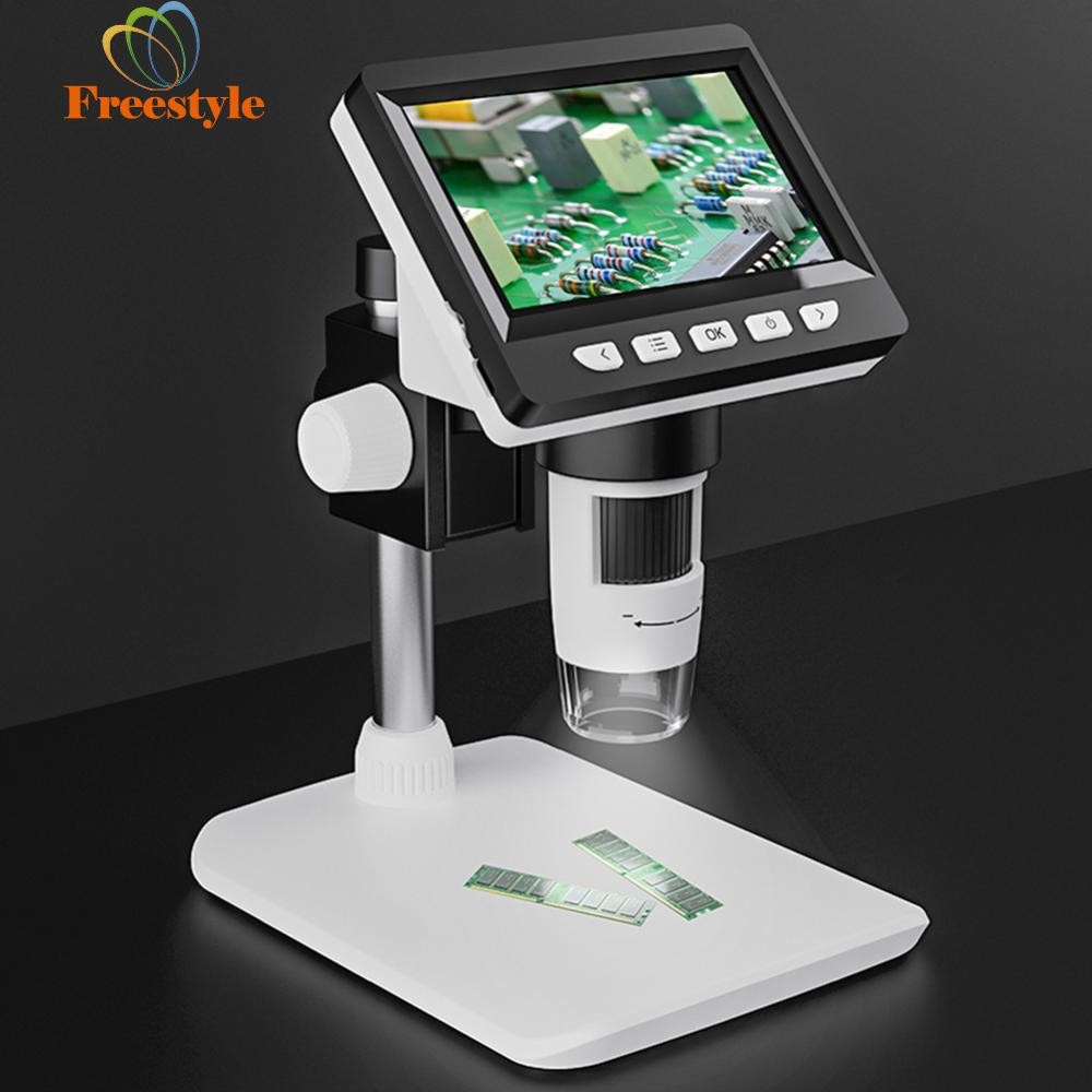 1000X USB Digital Microscope 4.3in LCD Biological Microscope for PCB ...