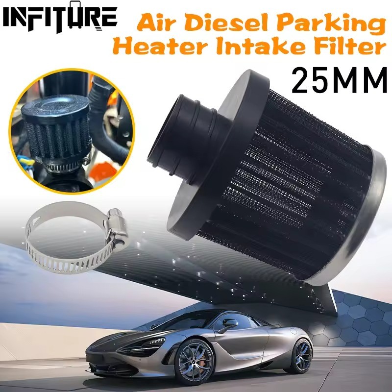 25mm Length 69MM Air Heater Duct Pipe Diesel Parking Heater Black Air ...