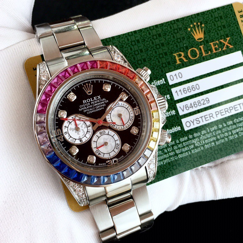 Rolex Cosmograph Daytona Fancy Color Diamond Series 116598 RBOW ...