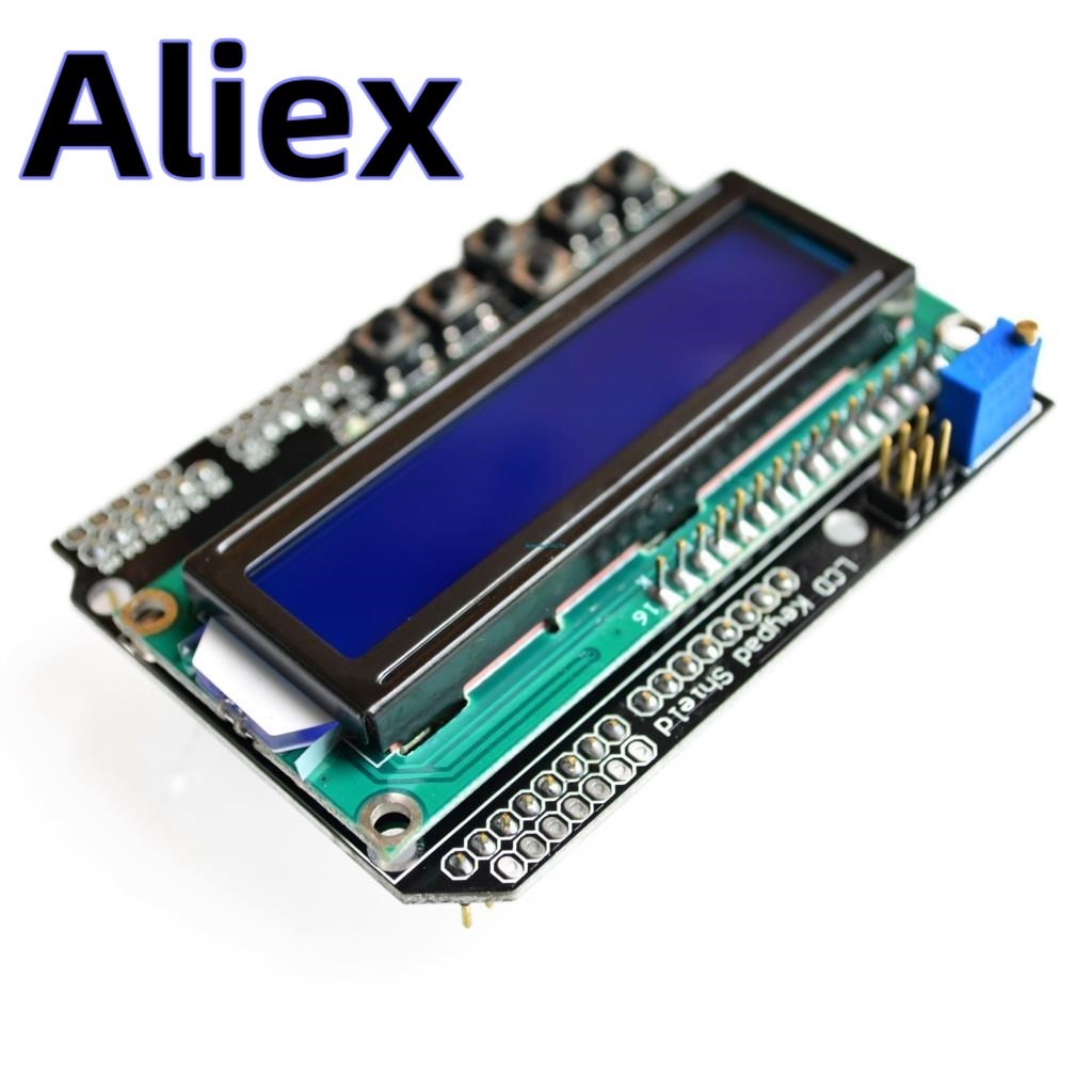 LCD Keypad Shield LCD1602 LCD 1602 Module Display ATMEGA328 ATMEGA2560 raspberry pi UNO blue ...