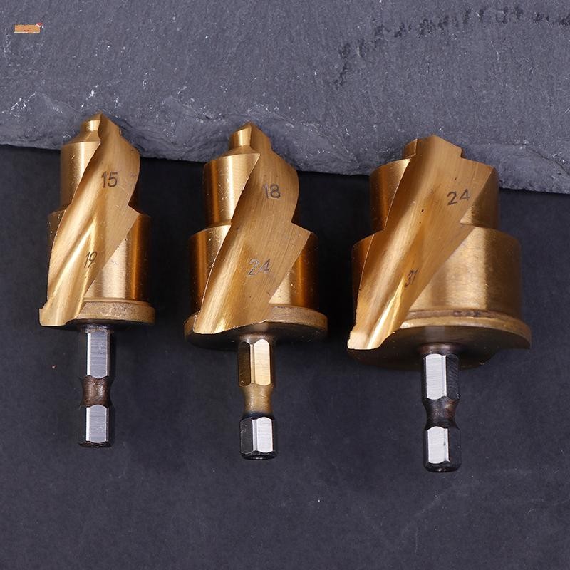 Heavy Duty Pipe Reaming Drill Bits PPR Riser Step Drill Bit Set For PVC ...