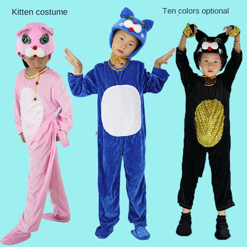 Kitten Children's Animal Performance Costume Cartoon Drama Dance Cat ...