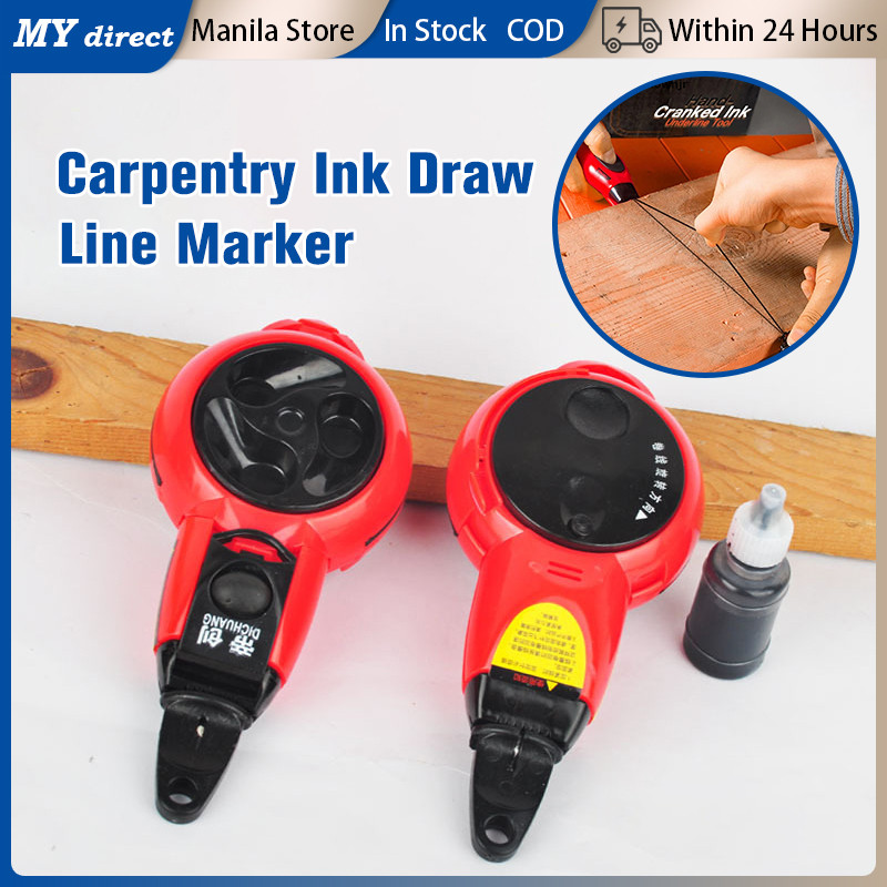 Automatic Rewind Carpentry Ink Draw Line Marker Portable Construction ...