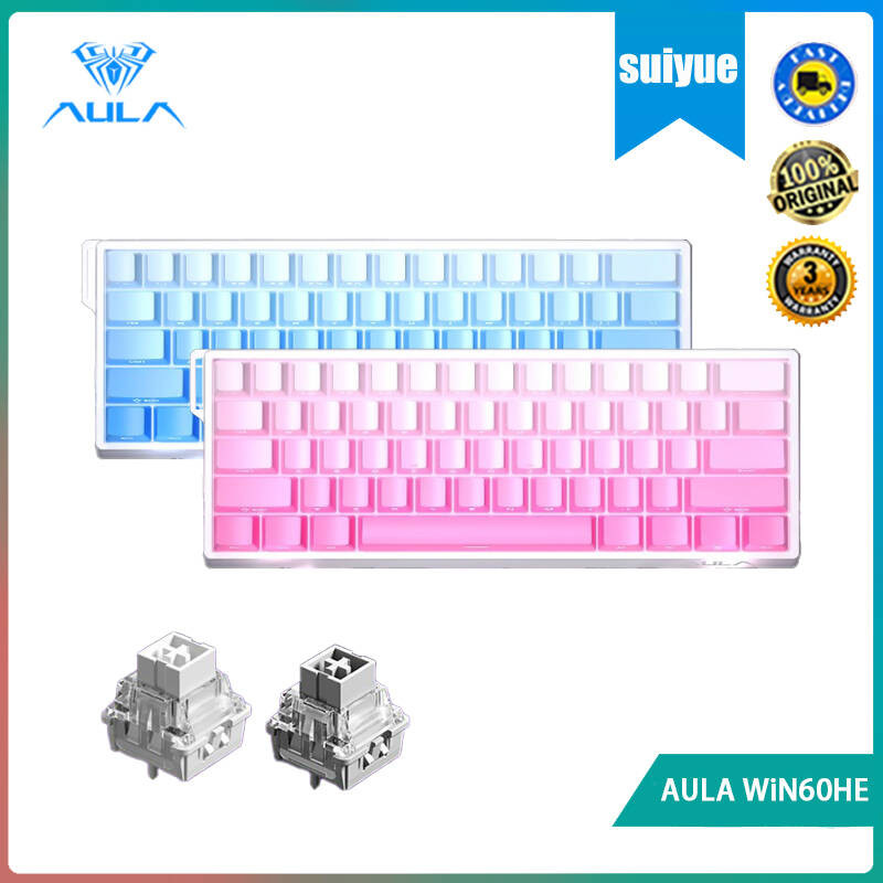 AULA WiN60HE Magnetic Axis Side Carving Mechanical Keyboard RT Esports ...