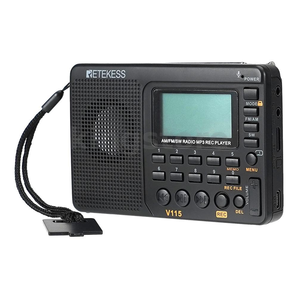 0Retekess V115 Radio FM AM SW Portable Radios AM FM Rechargeable ...
