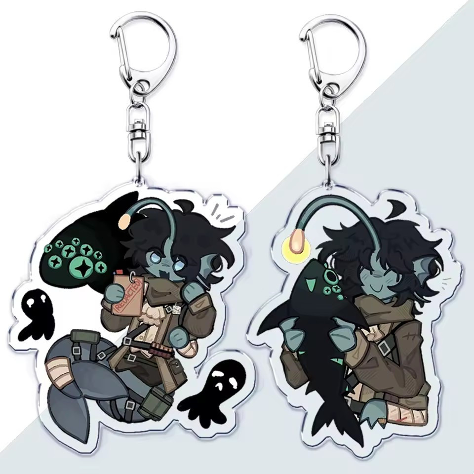 Pressure Horror Game Keychains Gaming Sebastian Solace Keyring for Bag ...