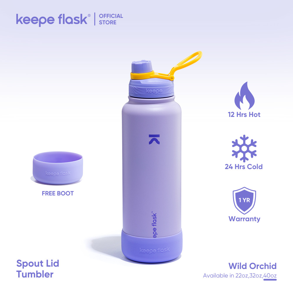 [Name Engraving] Keepe Flask Wild Orchid Insulated Tumbler Violet ...