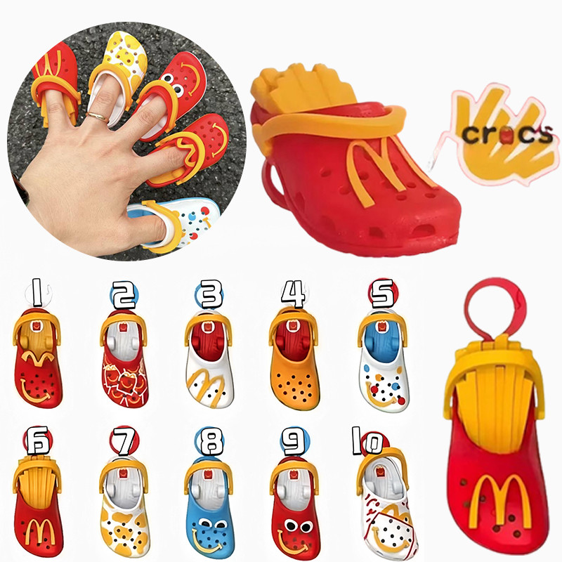 Mcdonald's Crocs Keychains Ornament Pendant for Kids Gifts Crocs Key ...