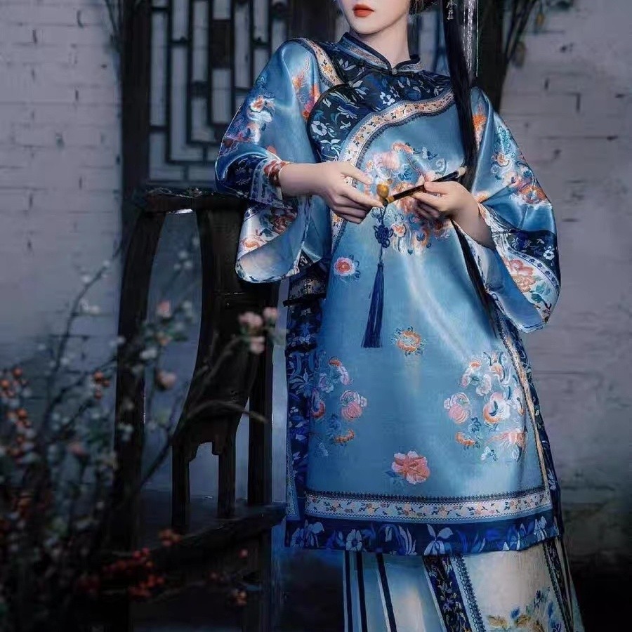 Gege Original Qing Dynasty Pair Cardigan Heavy Industry Women's ...