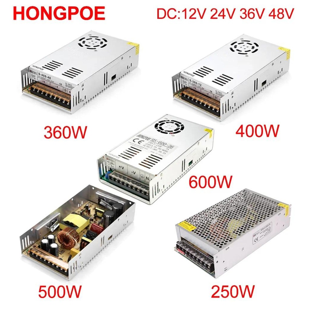 12V 24V 36V 48V 250W 360W 400W 500W 600W Switching Power Supply Source ...