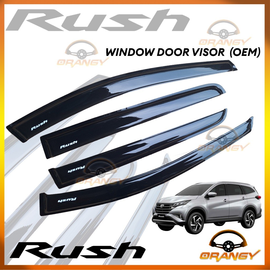 Toyota Rush 2018 to 2025 INJECTION / OEM TYPE Window Door Rain Visor ...