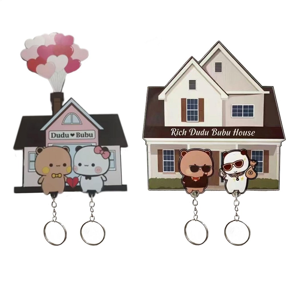 Bubu DuDu Couple Key Holder Lovely Matching Couples Key Holder Magnetic ...