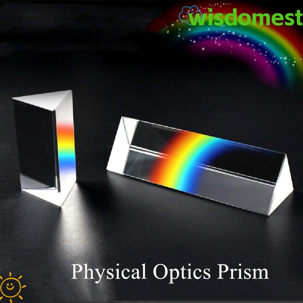 WISDOMEST Prism Optical Lens Physics Science Toys Rainbow Photo Props ...