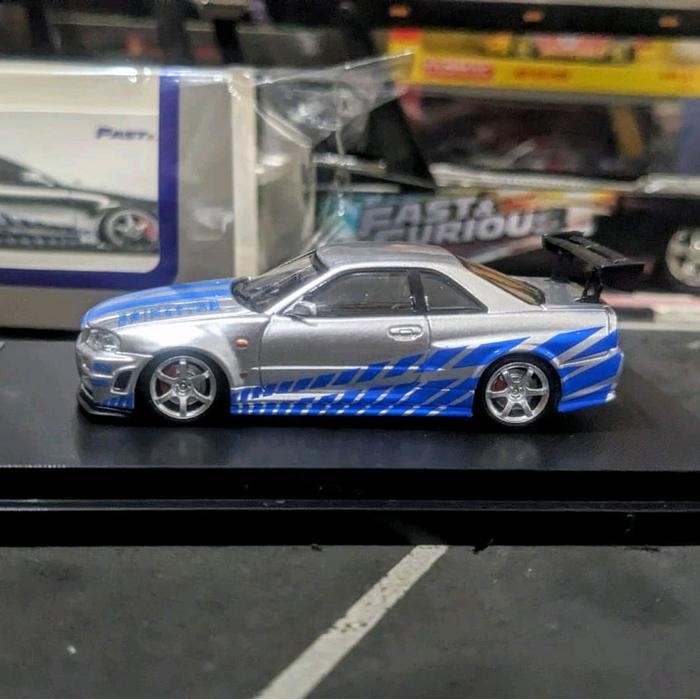 HJ99 Diecast Fast & Speed Nissan Skyline GTR R34 Brian Livery FNF ...