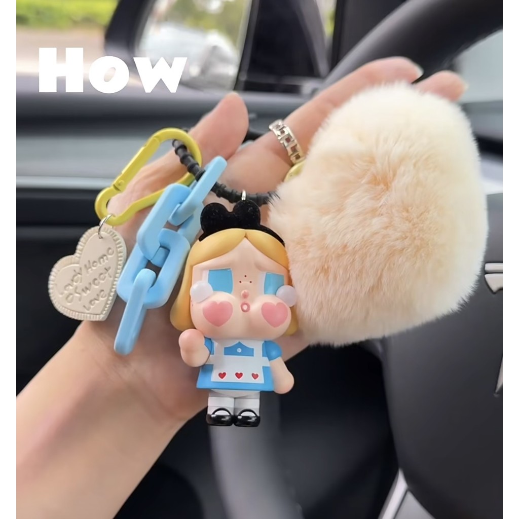 officials genuine popmart crying again series DIY bag pendant keychain ...