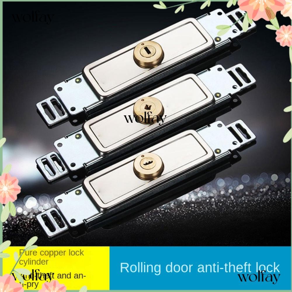 WOLFAY Roller Shutter Door Lock, Alloy Hardware Roll Gate Lock, with ...