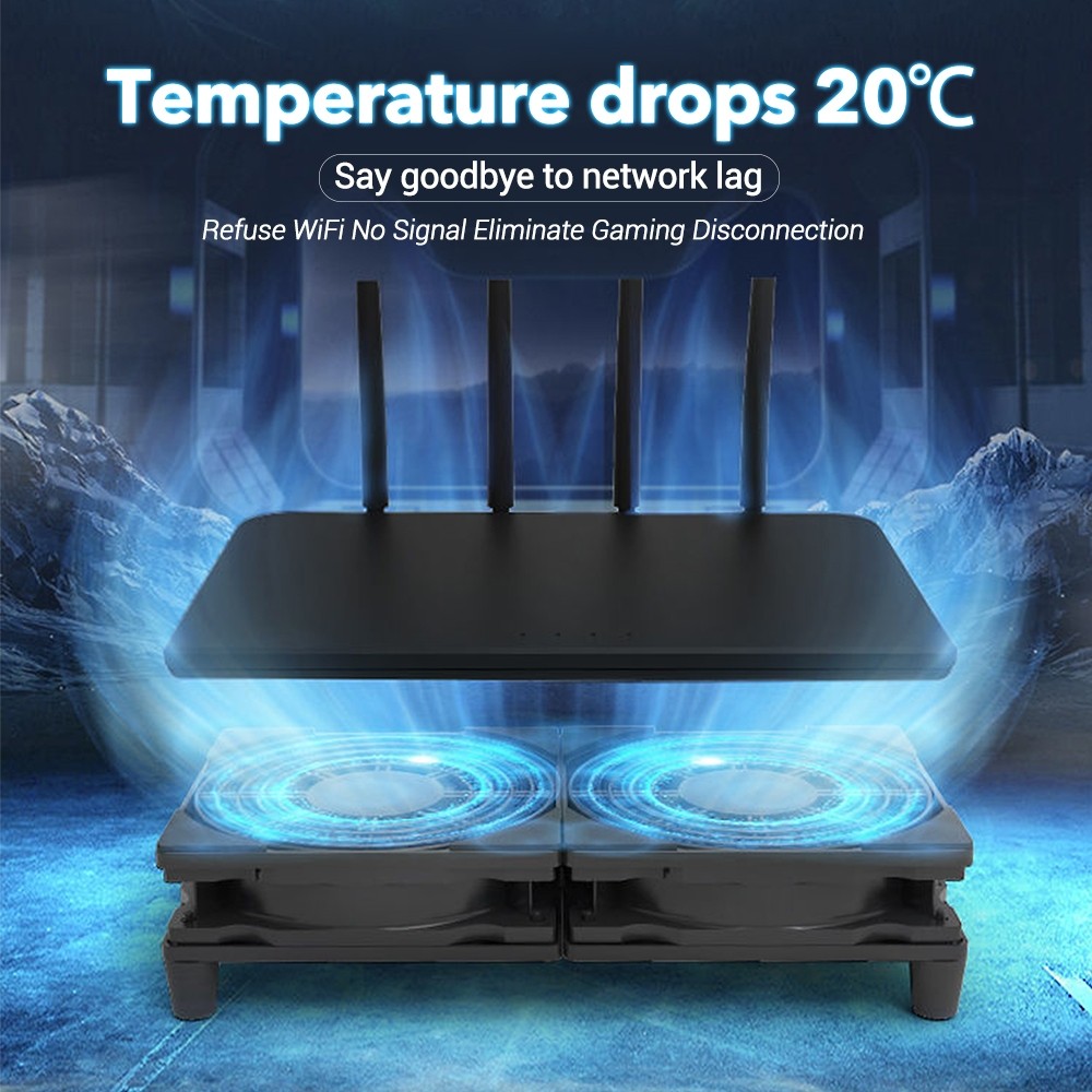 【COD】 1200RPM USB Router Fan Wifi Modem Cooling Rack Router Cool 120CM ...