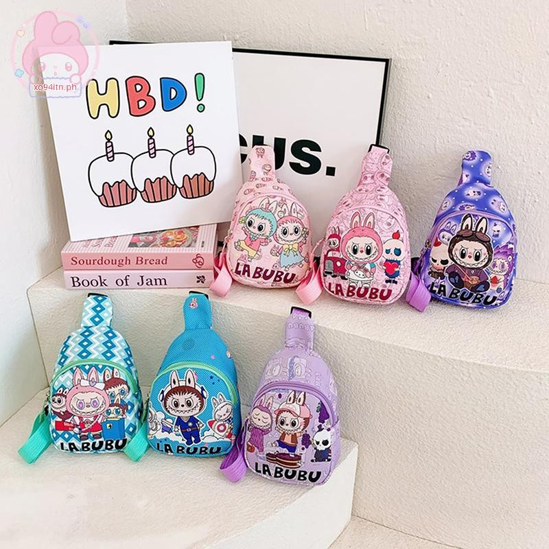Xo94itn Kawaii Labubu Messenger Bag Children's Crossbody Bag Cartoon ...