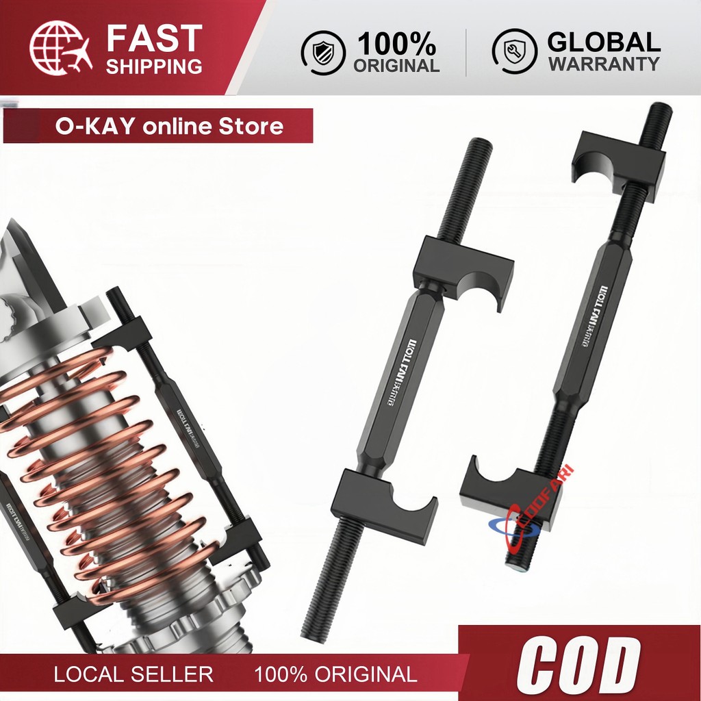 Heavy Duty Pair of Car Motorcycle Auto Coil Spring Clamp Suspension ...