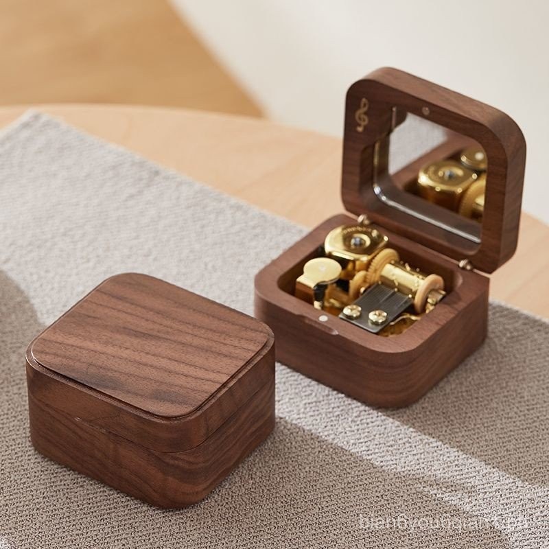 Original Heart Wooden Music Box Tori No Uta Photo Customization Couple ...