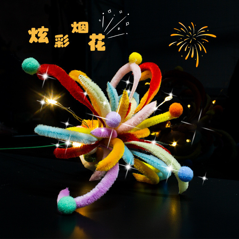 New Year Twist Stick Fireworks Handmade DIY Material Package Luminous ...