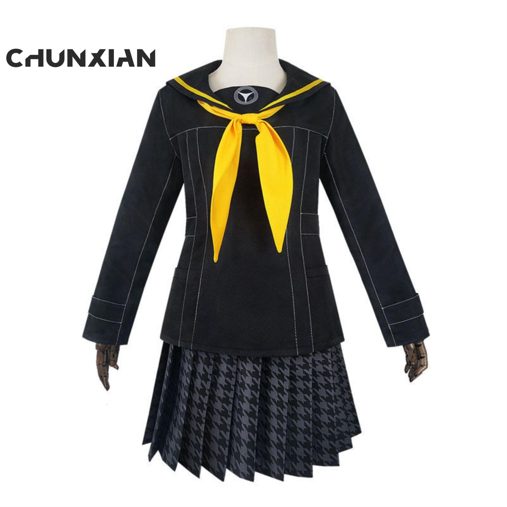Anime Game Persona 4 Golden Kujikawa Rise Cosplay Clothing Black School ...