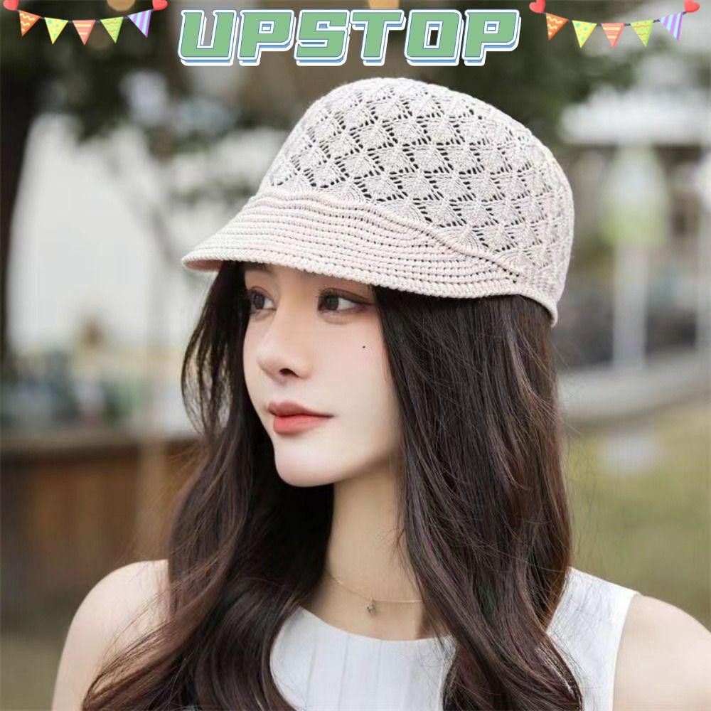 UPSTOPBO Women's Peaked Cap, Beach Spring/Summer Bucket Hats, Headband ...