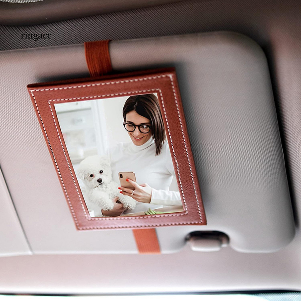 RGA Faux Leather Car Photo Holder Meaningful Car Visor Frame Car Sun ...