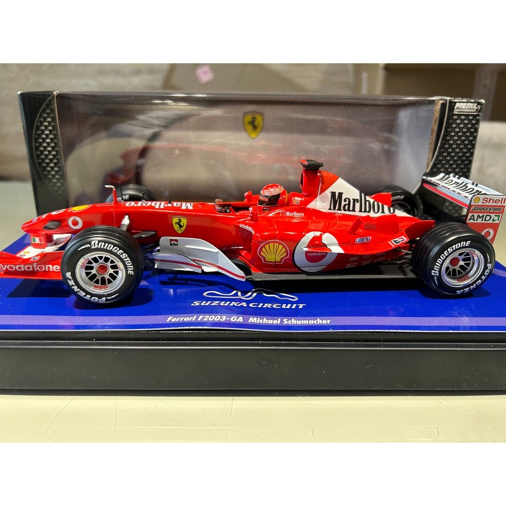 Hot Wheels 1/18 Ferrari F2003-GA Schumacher 2003 Season Suzuka Track ...