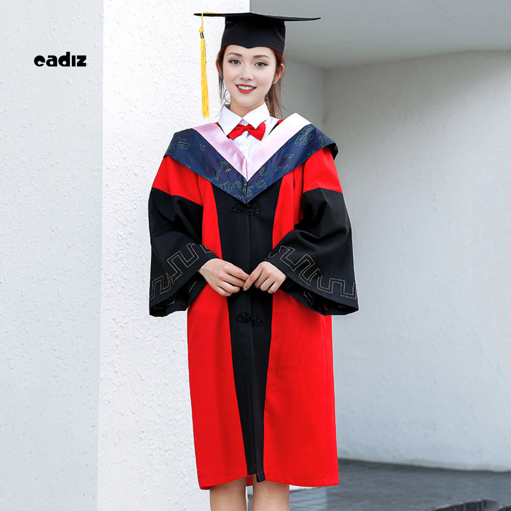CADI Matte Finish Graduation Robe Bachelor Uniform Costume 2 Pcs ...