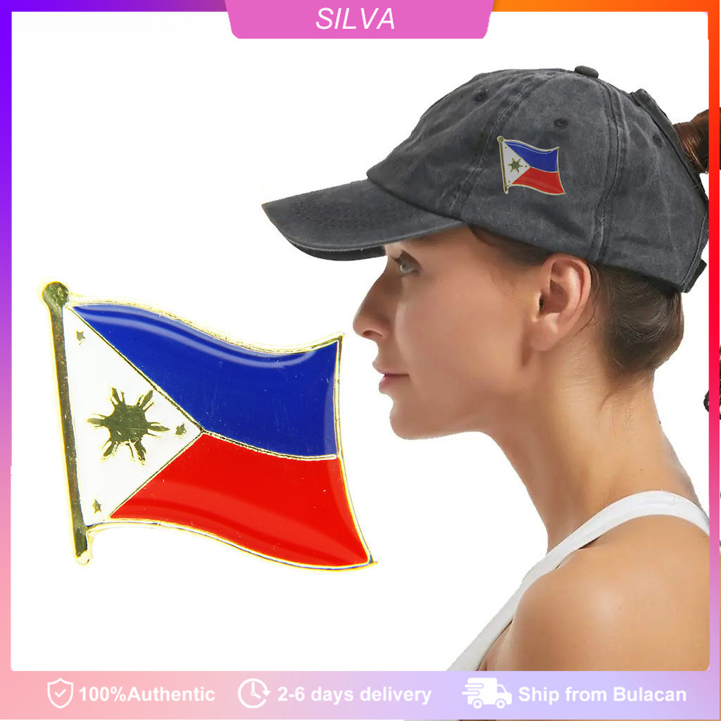 3PCS Philippine Pin Philippine Flag Pin Metal Cluth Pin Filipino flag ...
