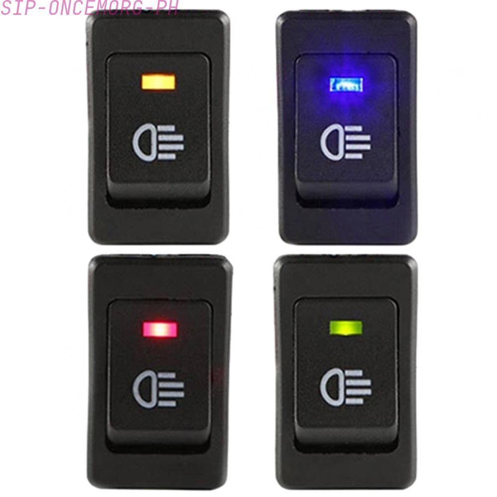 LED On/Off Rocker Toggle Switch 2 Position 4 Pin for Fog Lamp Work ...