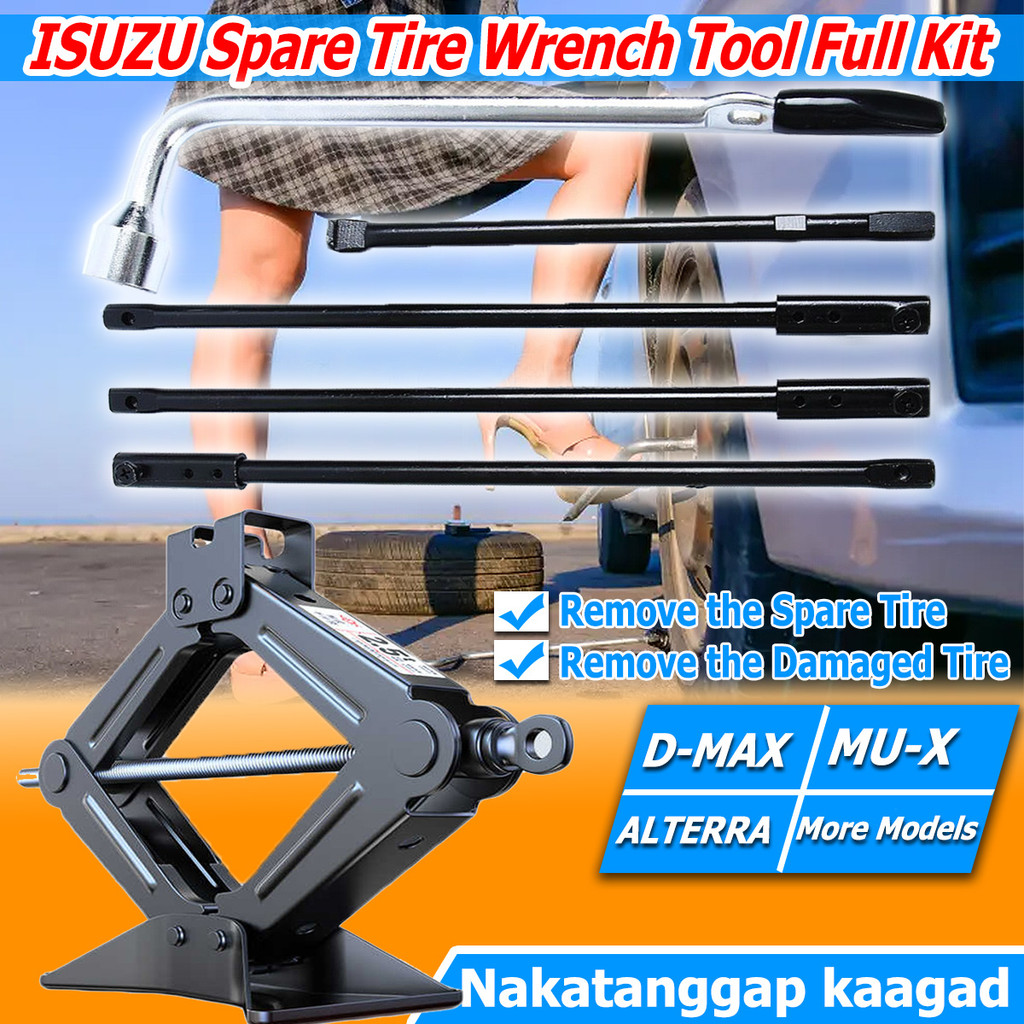 5Pcs ISUZU Dmax Mux Crosswind Alterra Spare Tire Remover Wrench Lug ...