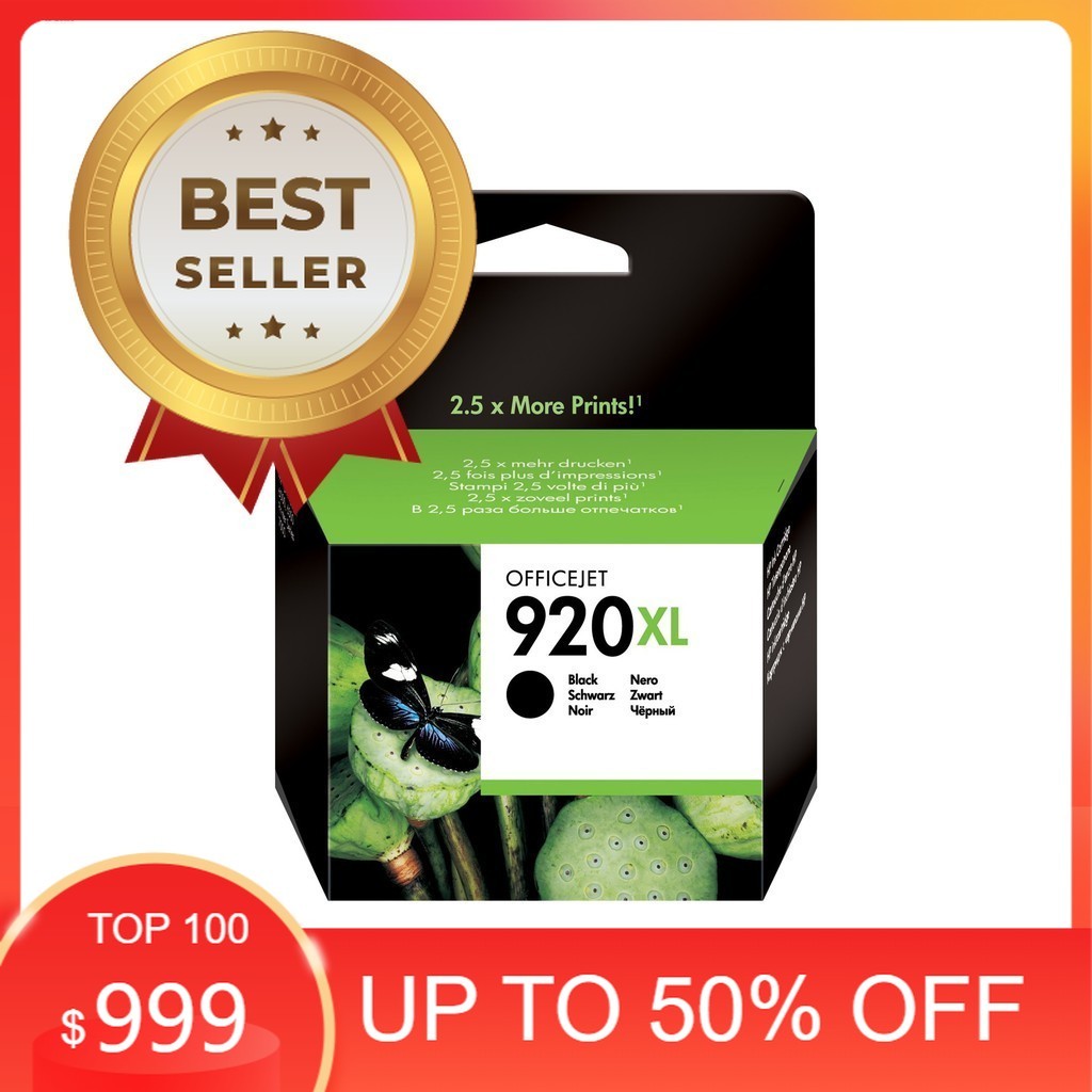 HP 920XL Black Original Ink Cartridge (CD975AN) / Computer Printer ...