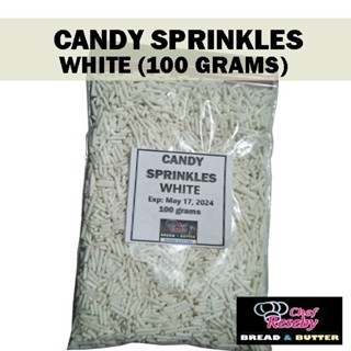 [ZIP LOCK] WHITE SPRINKLES 25G 50G 100G FOR DONUT GRAHAM BALL AND CAKES ...