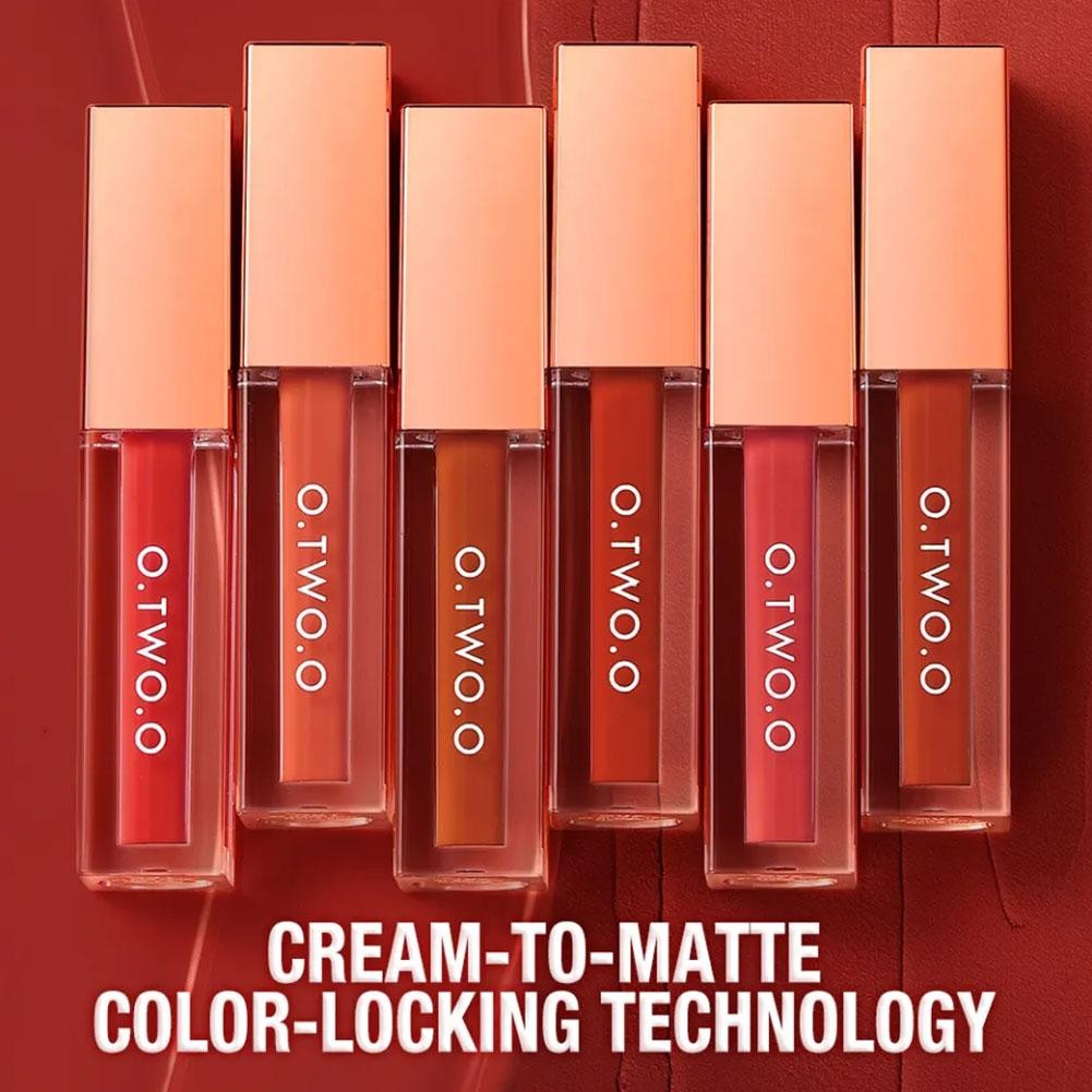 O.TWO.O Soft Matte Lip Makeup Set Super Stay Lightweight Lip Glaze Set ...