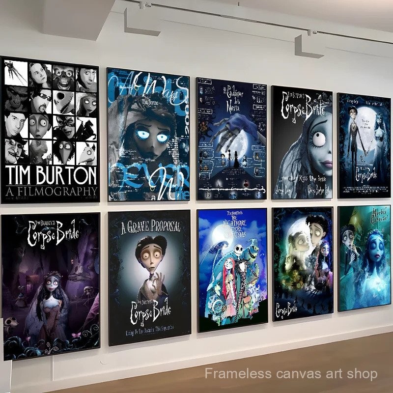 T-Tim Burton C-Corpse B-Bride Movie Classic Movie Poster Room Bar Cafe ...