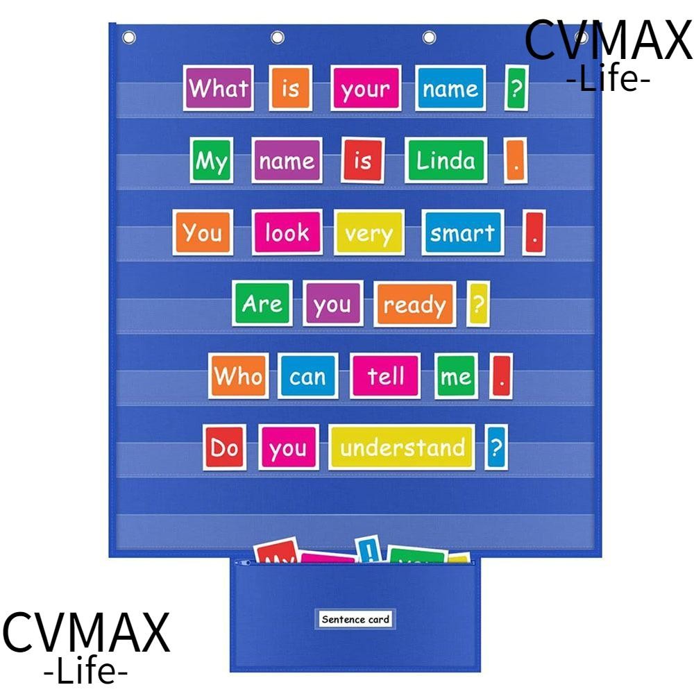 CMAX Standards Pocket Chart, Large Durable Classroom Pocket Chart, Educational Class Schedule ...