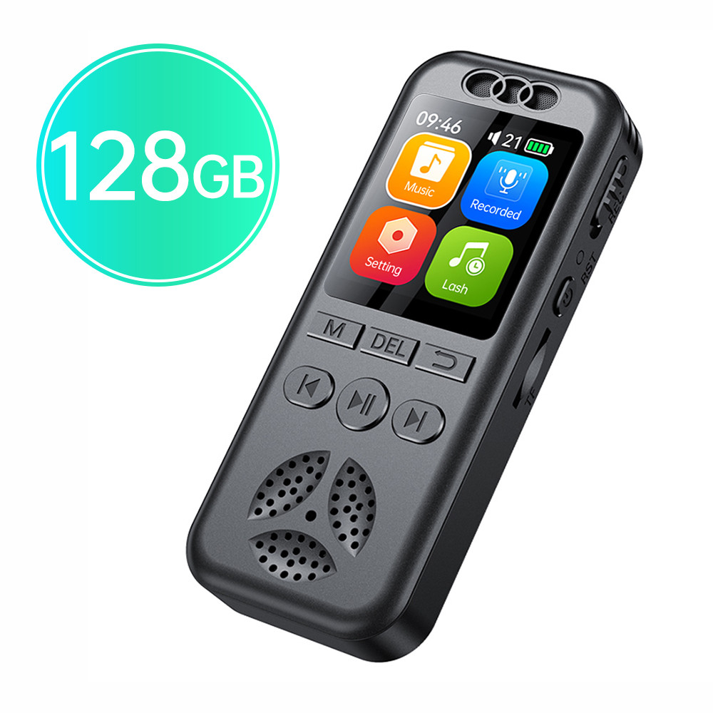 128GB Digital Voice Recorder Voice Activated Audio Recording Noise ...